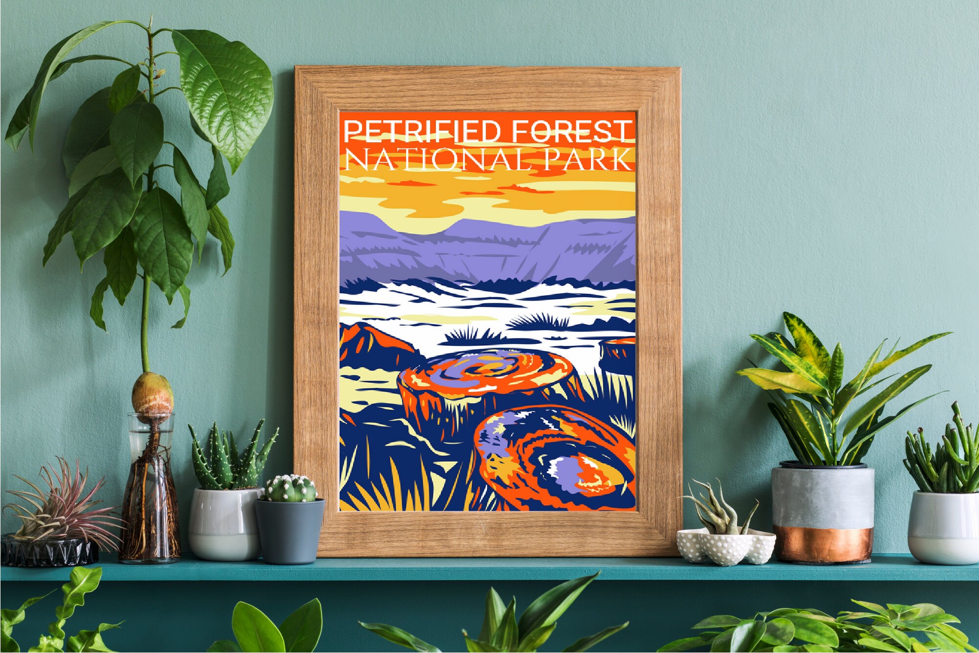 Petrified Forest National Park Poster National Park Print | Etsy