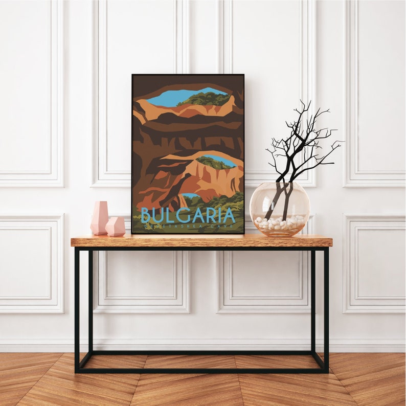 Devetashka Cave Print Bulgarie Varna Travel Poster Bulgaria - Etsy