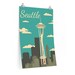Seattle Print, Washington Travel Poster, Space Needle, Seattle Skyline ...