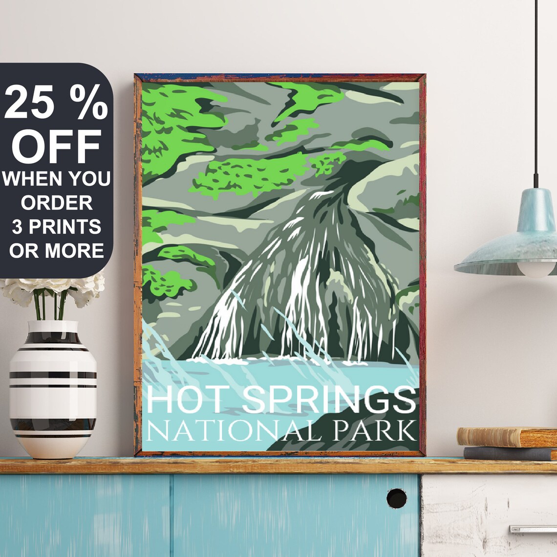Hot Springs National Park Poster National Park Prints | Etsy