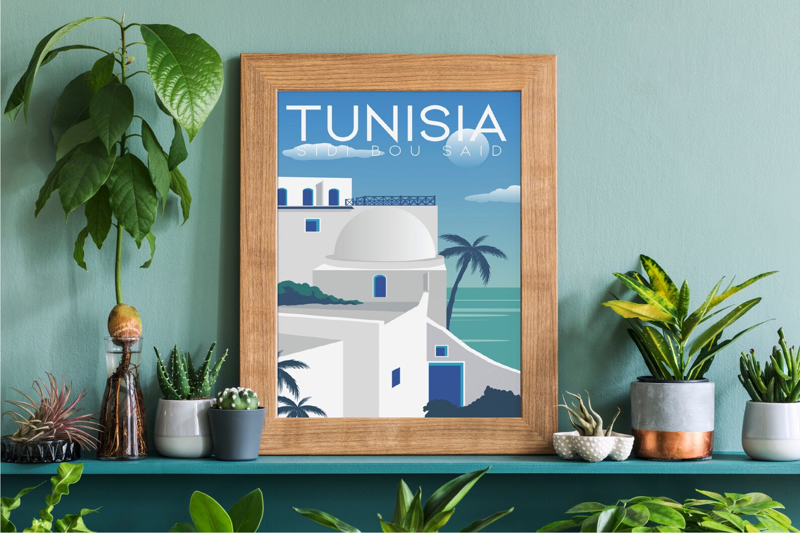 Tunisia Print Tunisia Poster Tunisia Travel Print Tunisia | Etsy