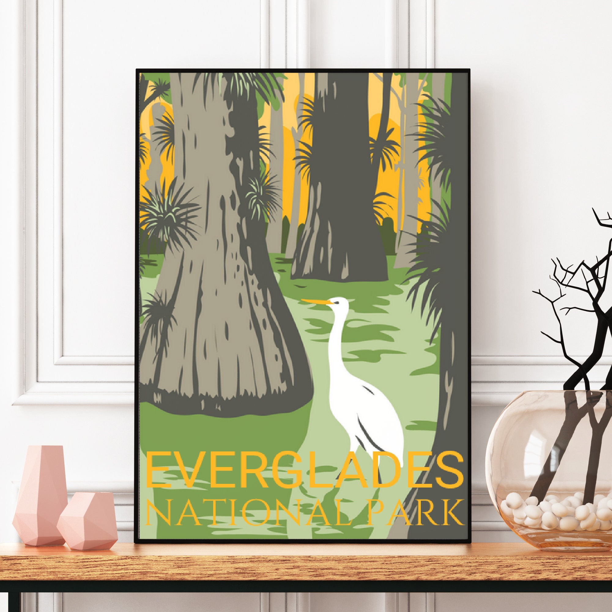 Everglades National Park Poster Swamp Poster Florida Print | Etsy