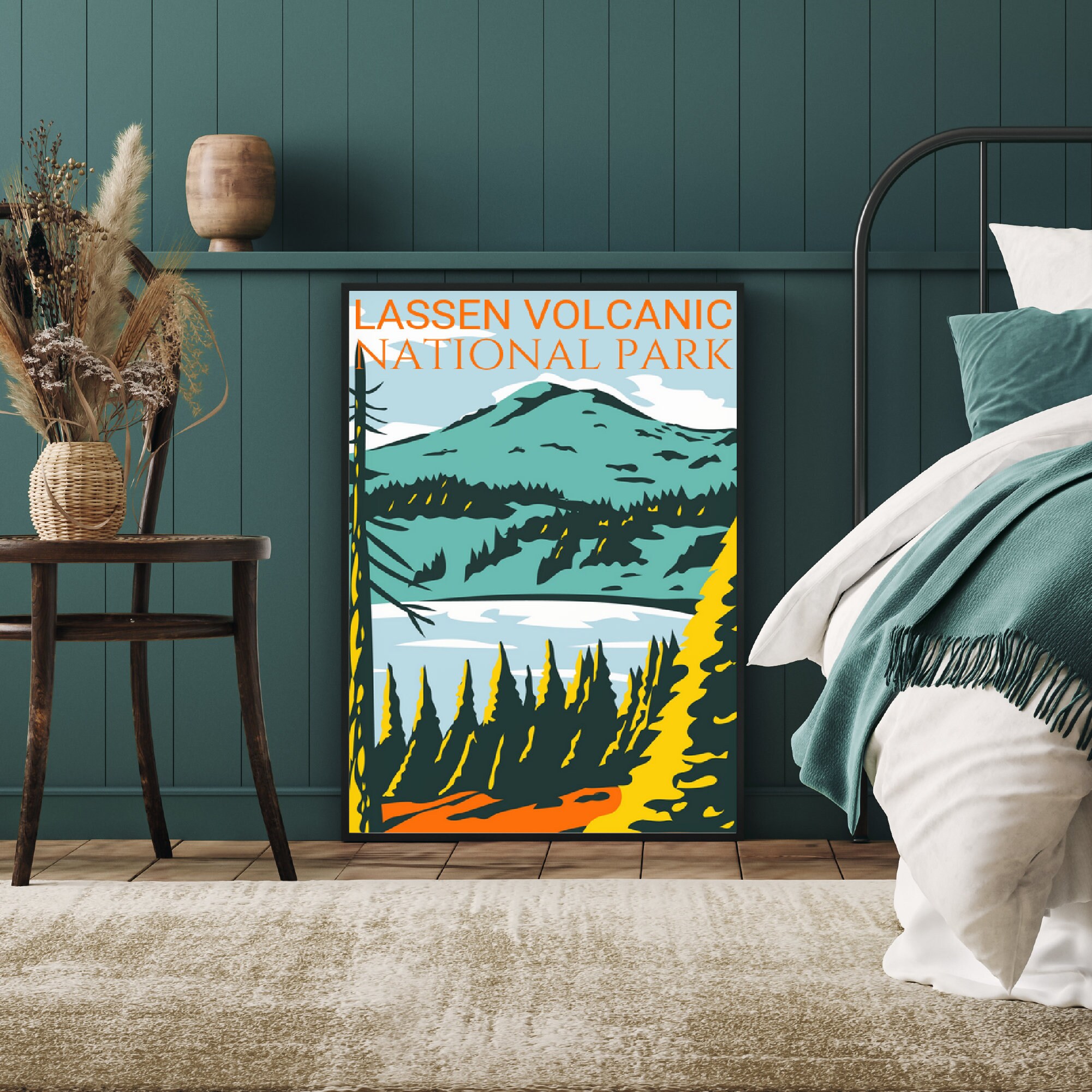 Lassen Volcanic National Park Poster National Park Print - Etsy
