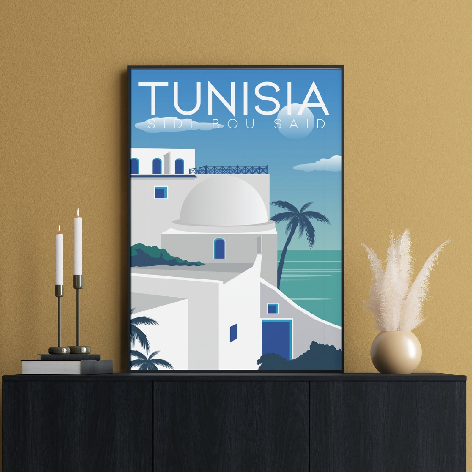 Tunisia Print Tunisia Poster Tunisia Travel Print Tunisia | Etsy
