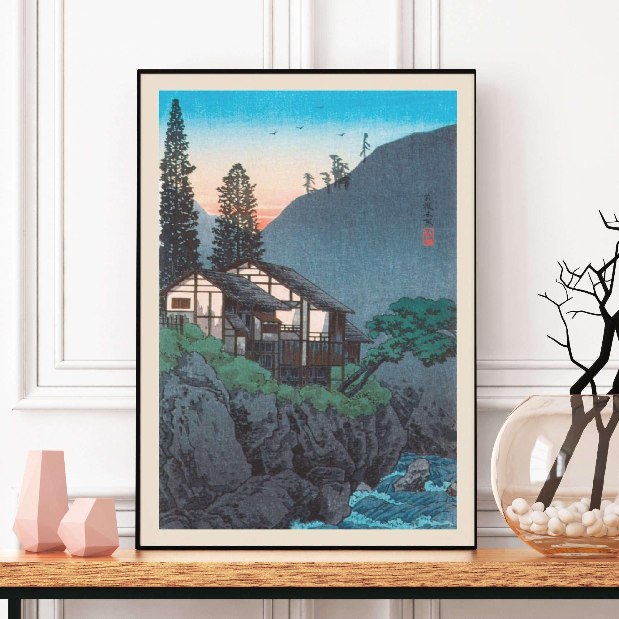 Japanese Print Japanese Art Hakone Print Hiroaki Takahashi - Etsy