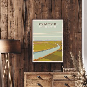 Connecticut Travel Poster, Fine Art Print, Connecticut Gifts ...