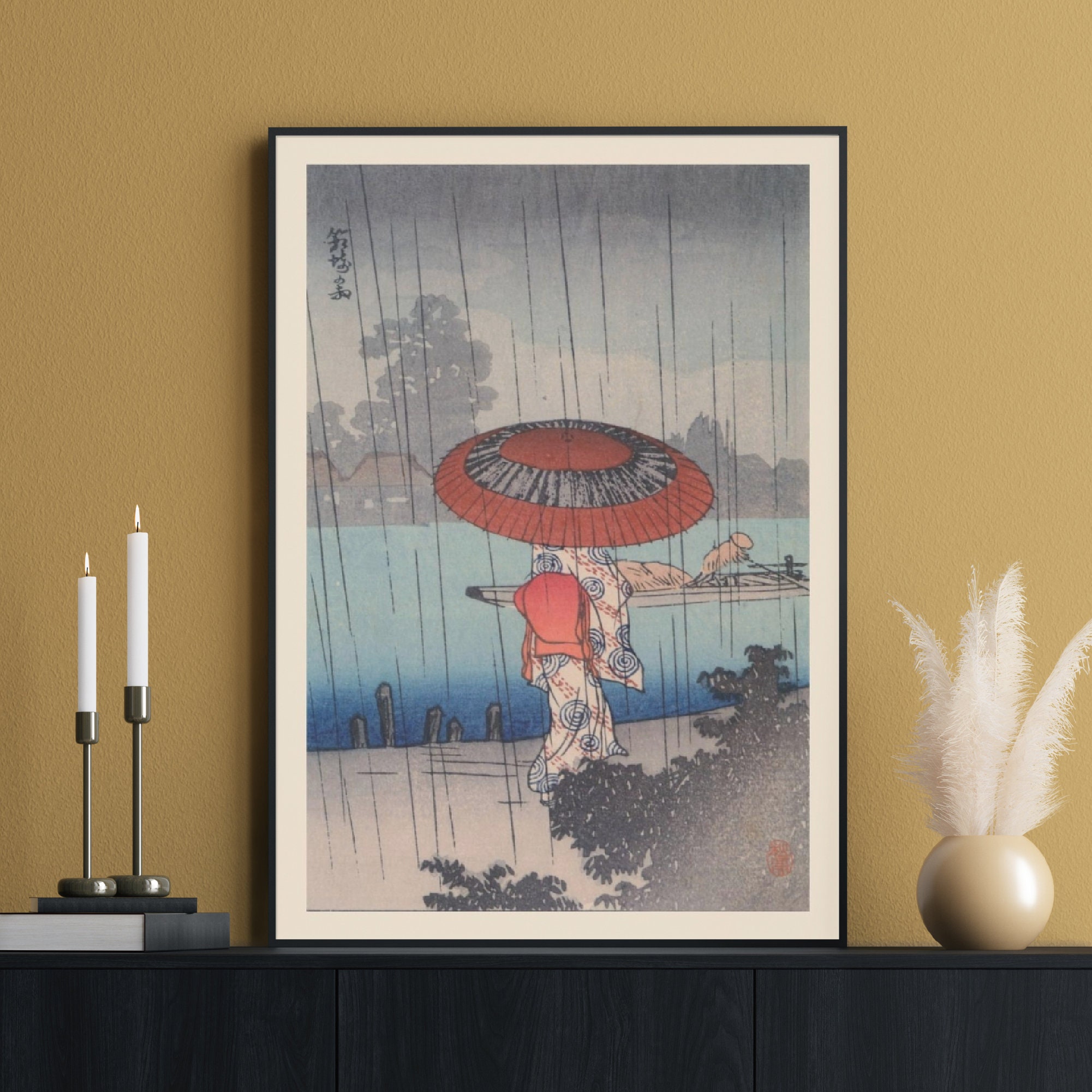 Japanese Art Japanese Poster Hiroaki Takahashi Hakozaki in | Etsy