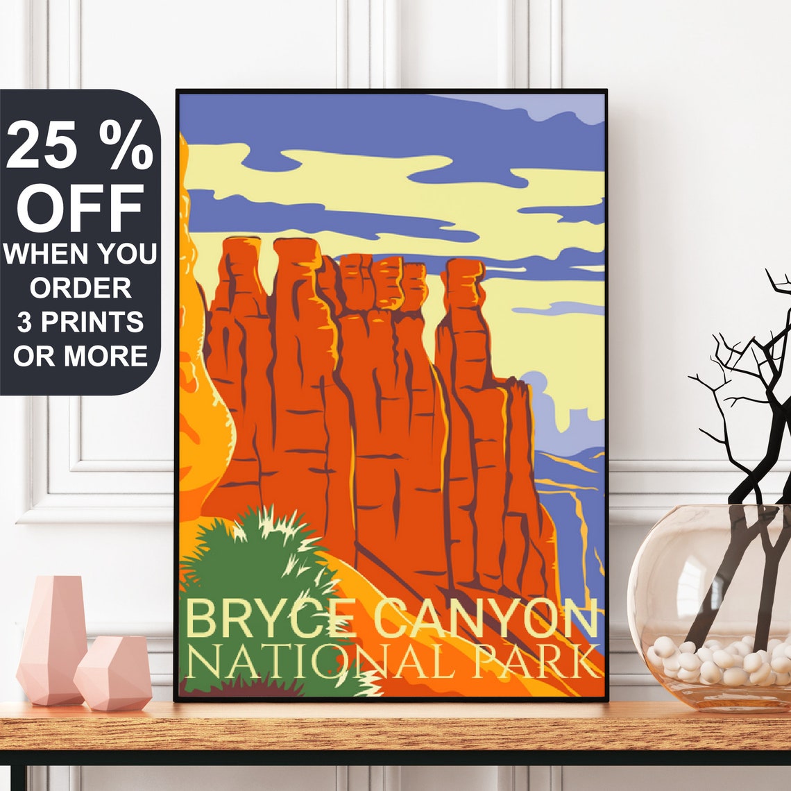 Bryce Canyon National Park Poster Utah National Park Travel | Etsy