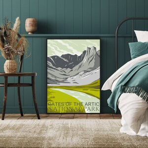 Gates of the Arctic National Park Poster, Alaska Poster, Alaska Art ...