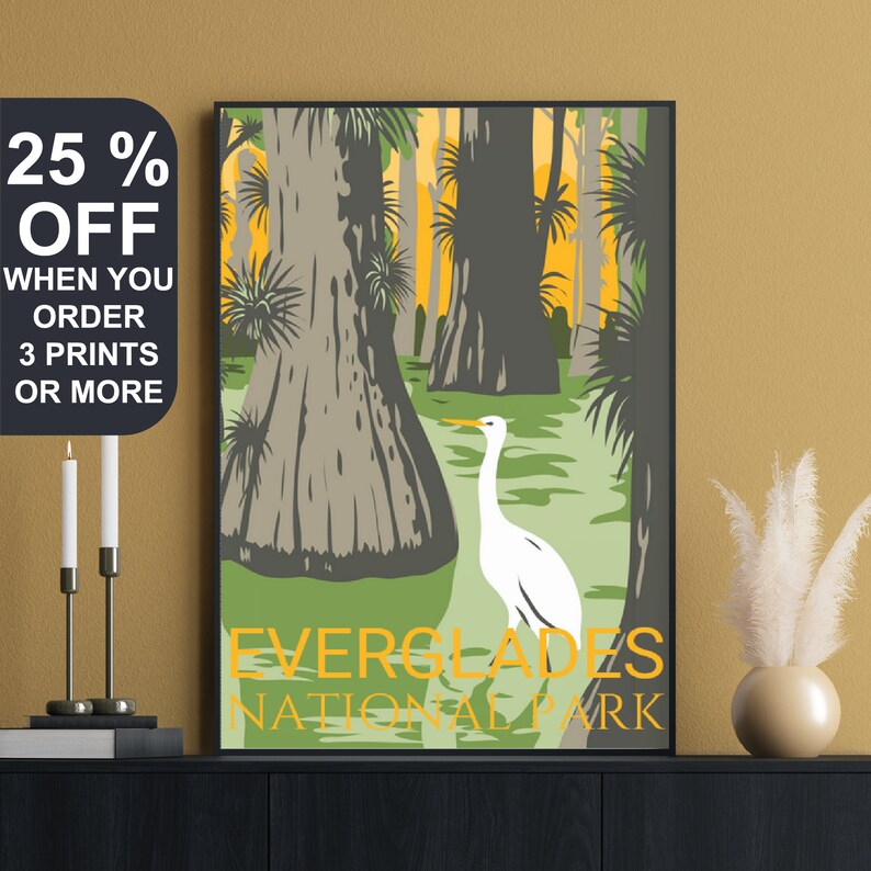 Everglades National Park Poster Swamp Poster Florida Print - Etsy
