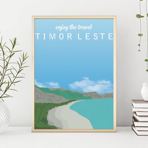 Asia Travel Poster, Timor Leste Print, East Timor Decor, South East ...