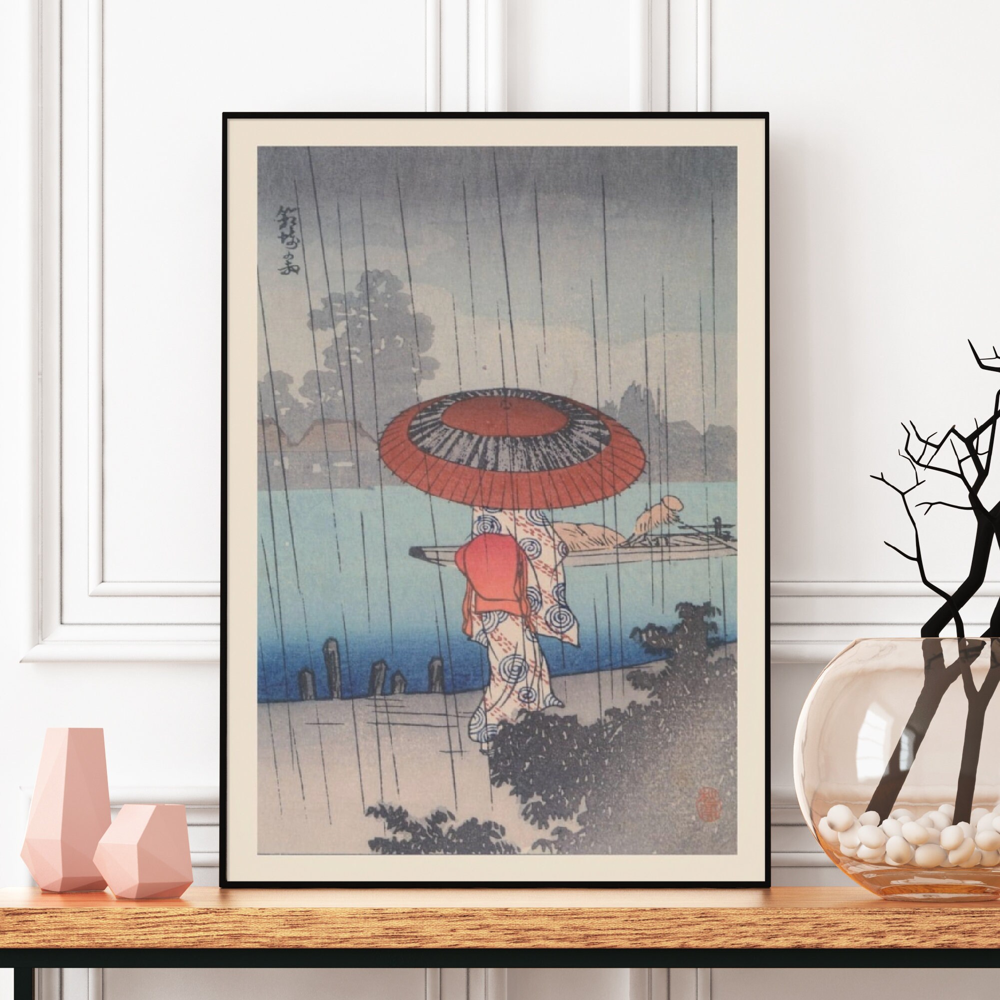 Japanese Art Japanese Poster Hiroaki Takahashi Hakozaki in | Etsy