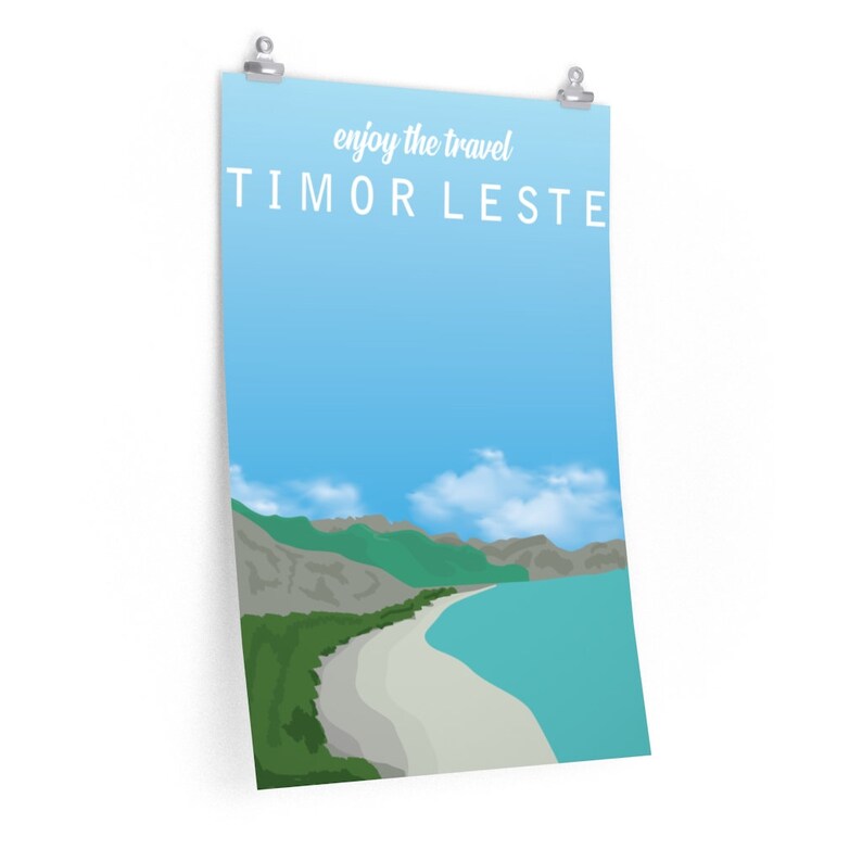 Asia Travel Poster Timor Leste Print East Timor Decor South - Etsy
