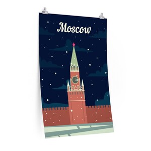 Russia Print, Moscow Poster, Kremlin Wall Art, Red Square, Russia ...