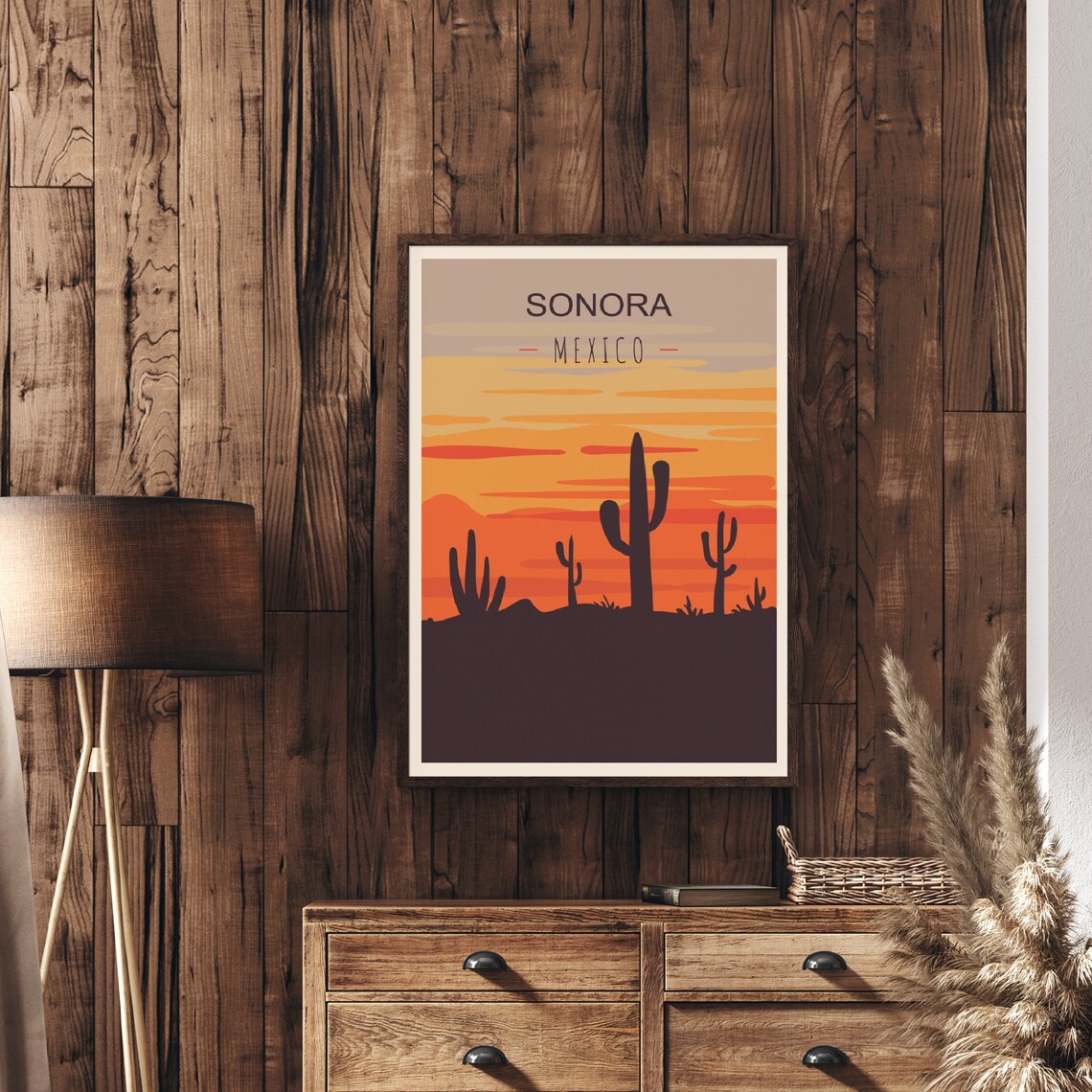 Sonora Travel Poster Mexican Travel Print Sonora Wall Art - Etsy España
