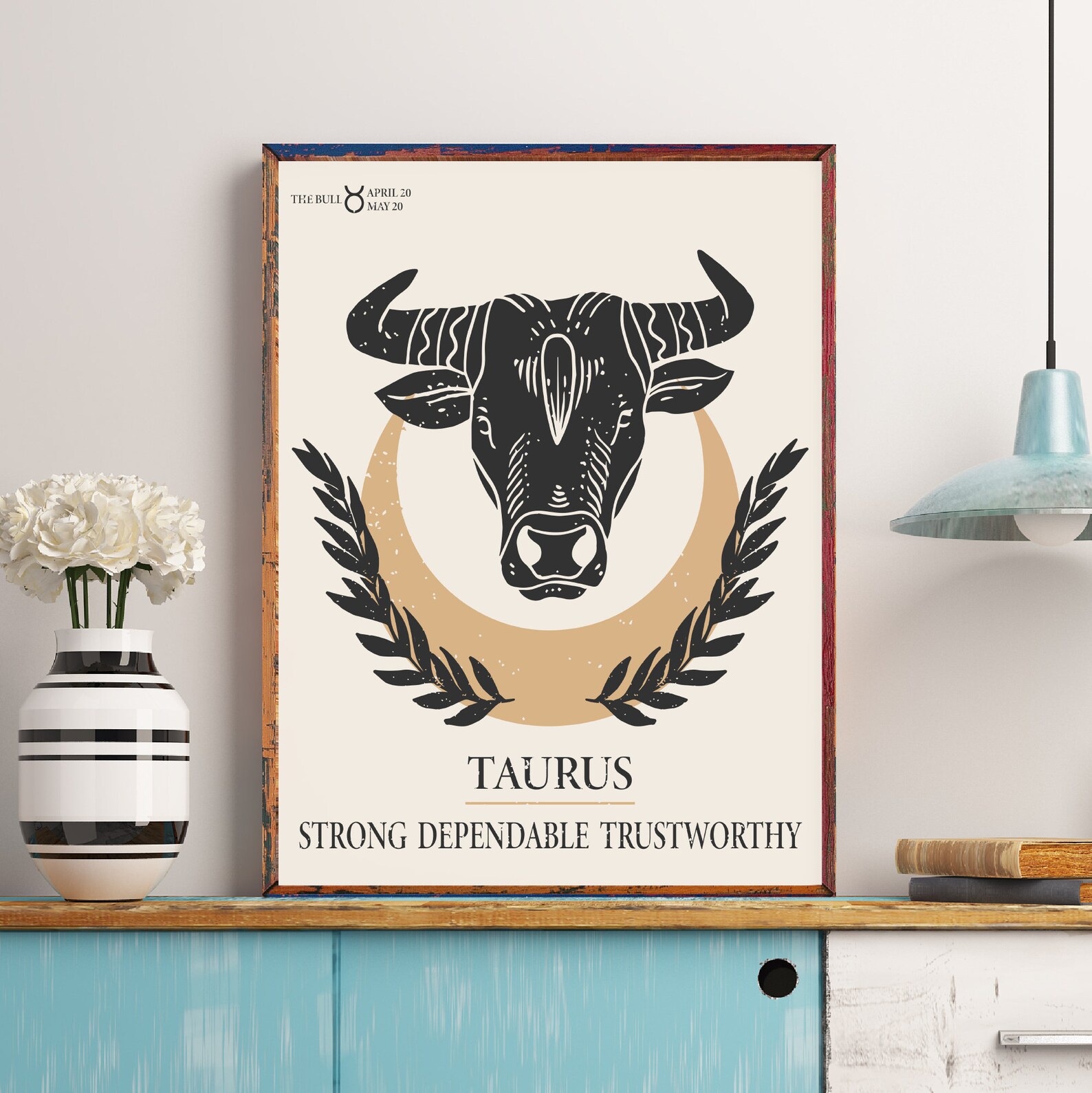 Taurus Astrology Print Taurus Zodiac Gift Taurus Birthday | Etsy