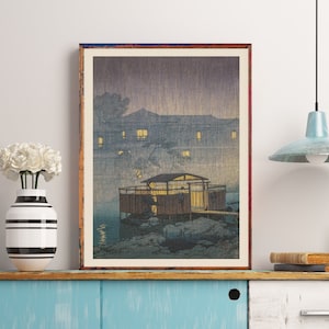 Japanese Art, Japanese Poster, the Shuzenji Onsen, Kawase Hasui ...