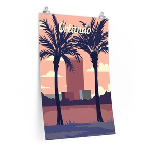 Orlando Print, Florida Travel Poster, Orlando Decor, America Print ...