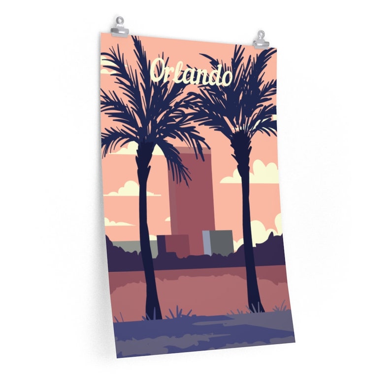 Orlando Print Florida Travel Poster Orlando Decor America - Etsy