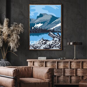 Great Basin National Park Poster, Great Basin Print, Bristlecone Pine ...