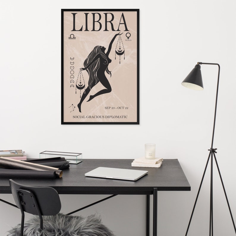 Libra Astrology Print Libra Zodiac Gifts Printable Wall Art - Etsy