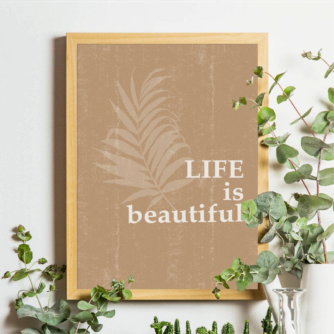 Mid Century Modern, Botanical Print, Abstract Plant Poster, Boho Wall ...