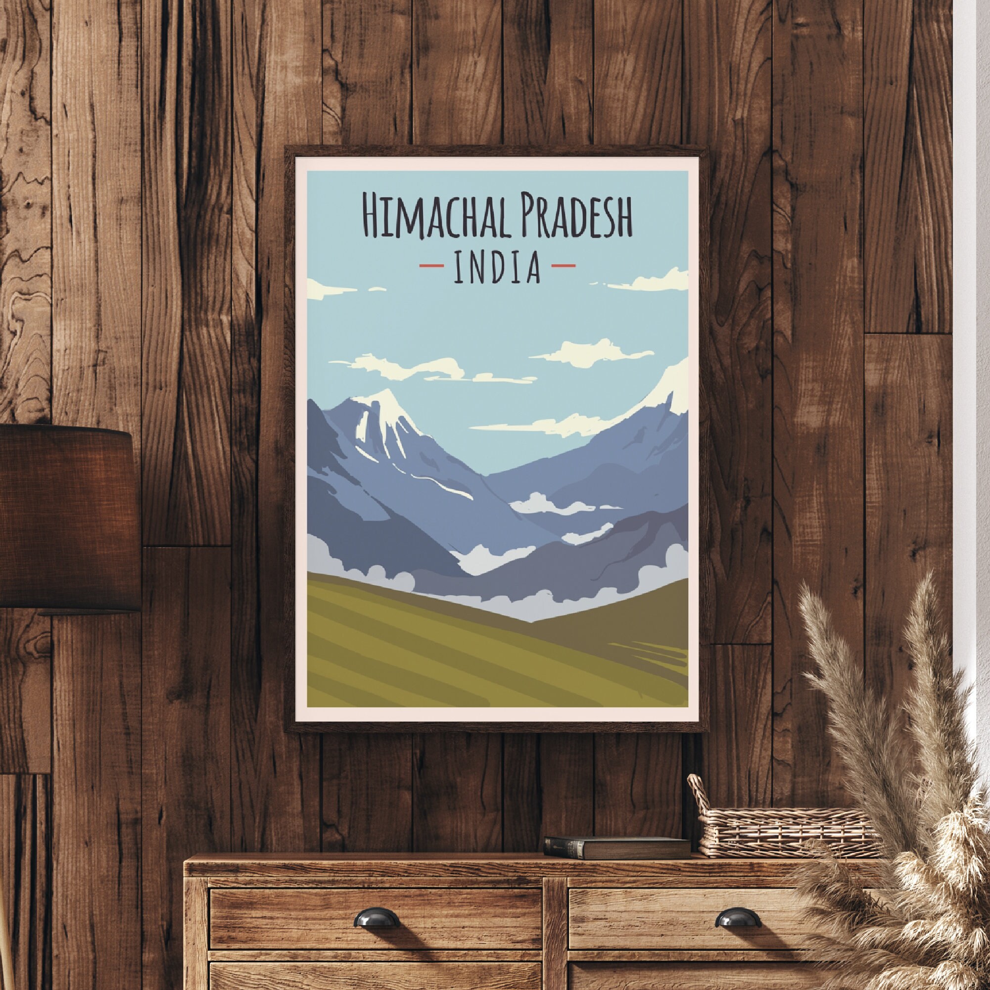 Himachal Pradesh Travel Poster Northern Indian Print India | Etsy