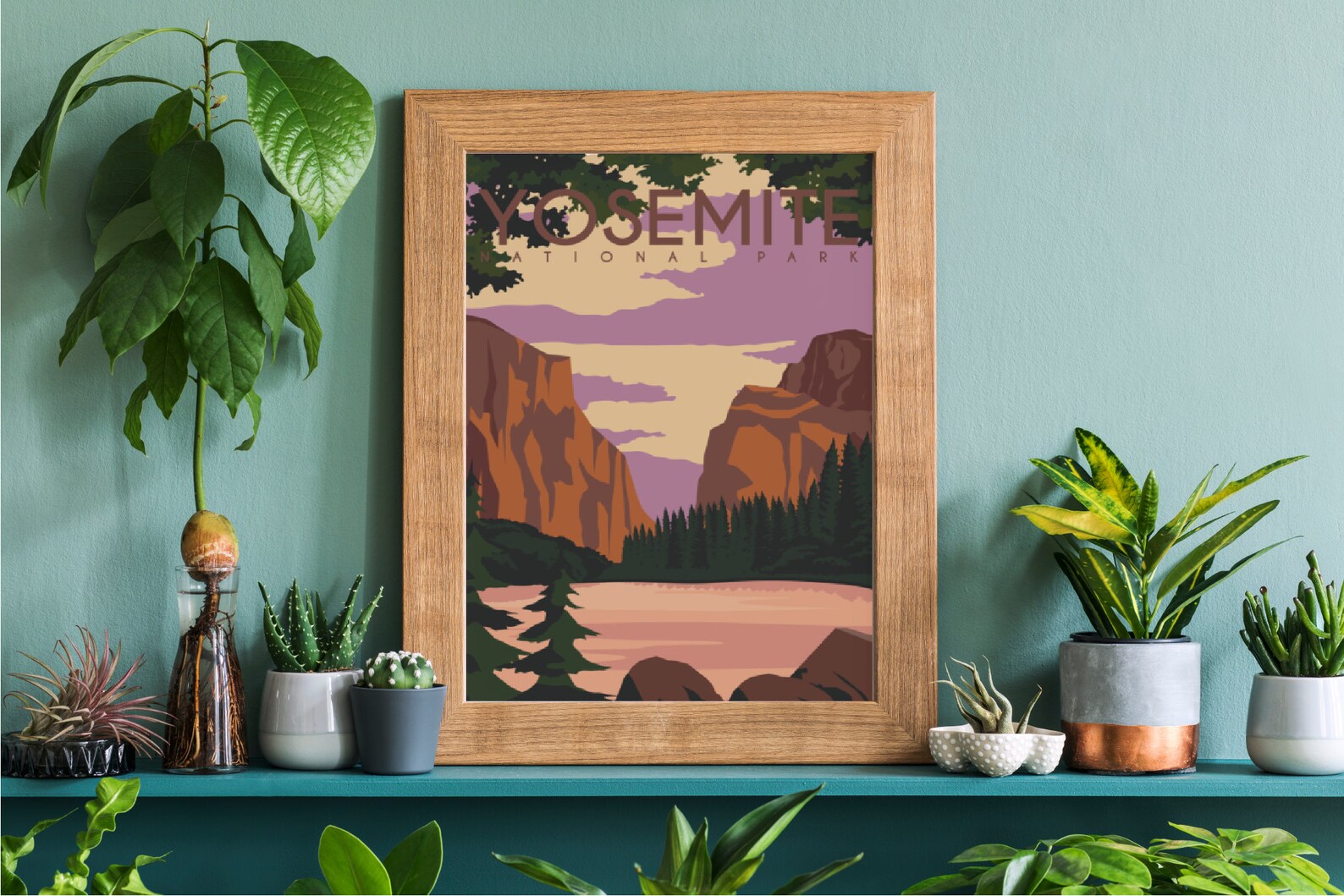 Yosemite National Park Poster Vintage Travel Poster - Etsy