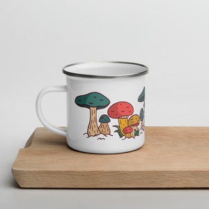Psychedelic Mushroom Mug, Mushroom Tea and Coffee Lover Gift, Camp Mug ...