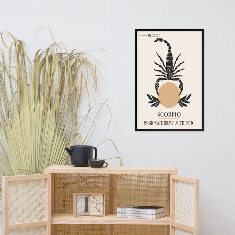 Scorpio Astrology Print Scorpio Zodiac Gifts Printable Wall - Etsy