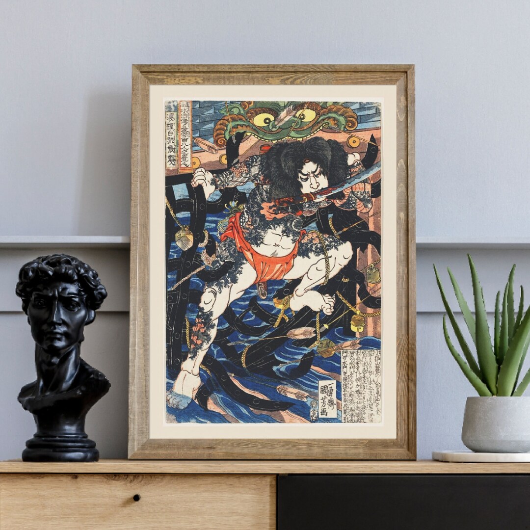 Rori Hakucho Chojun by Kuniyoshi Utagawa, Japanese Print, Japanese Art, Kuniyoshi Poster ...