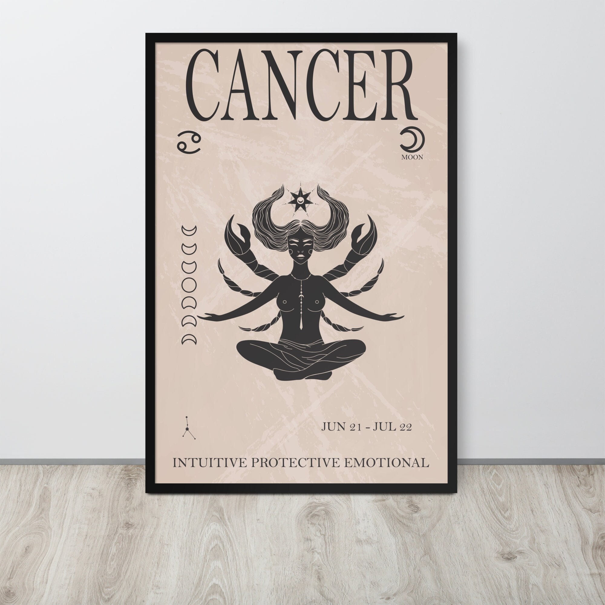 Digital Prints Cancer Zodiac Art Print Cancer Zodiac Sign Printable ...