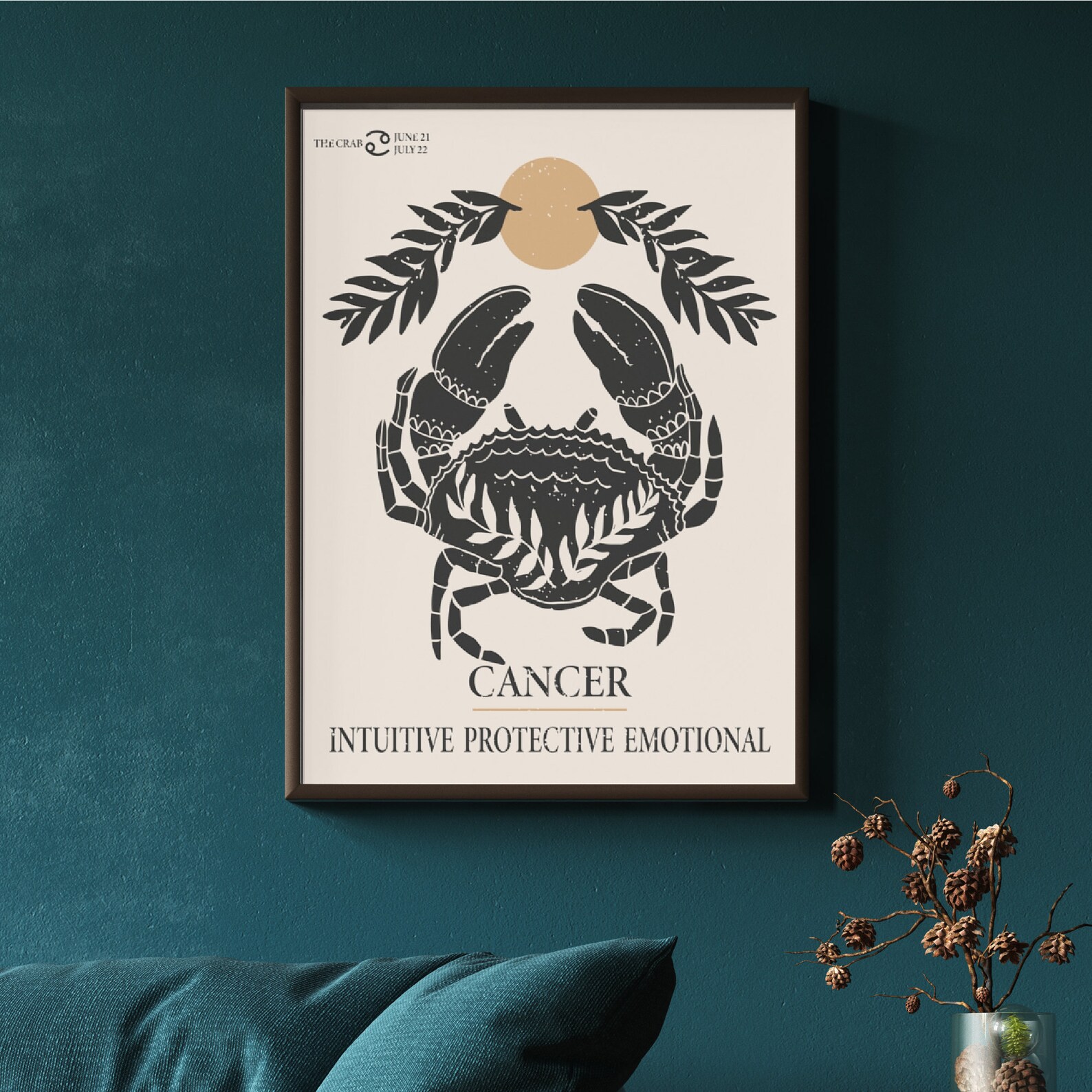 Cancer Astrology Print Cancer Zodiac Gifts Cancer Birthday | Etsy