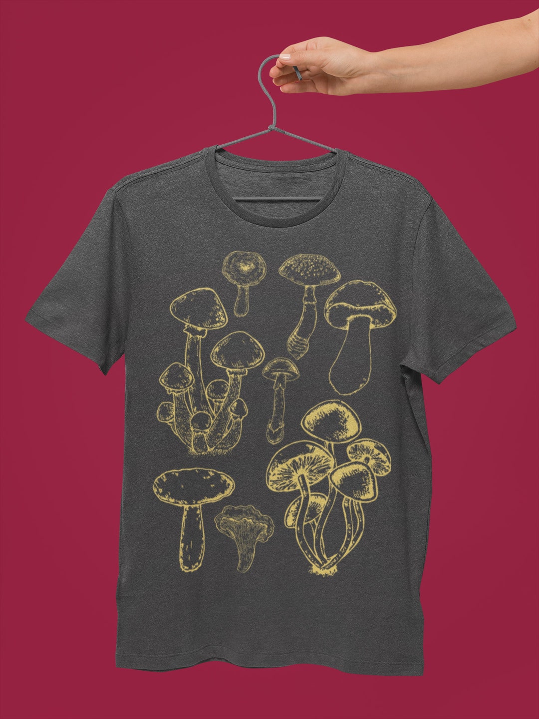 Retro Psychedelic Mushroom Shirt, Magic Mushroom Shirt, Fungi Foraging ...
