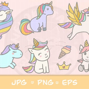 Cute Unicorn Clipart, Unicorn Eyelashes, Pony Party, Rainbow Clip Art ...