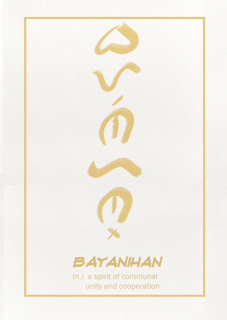 Pilipinas Baybayin Script Wall Art, Personalized Hand Written Baybayin ...