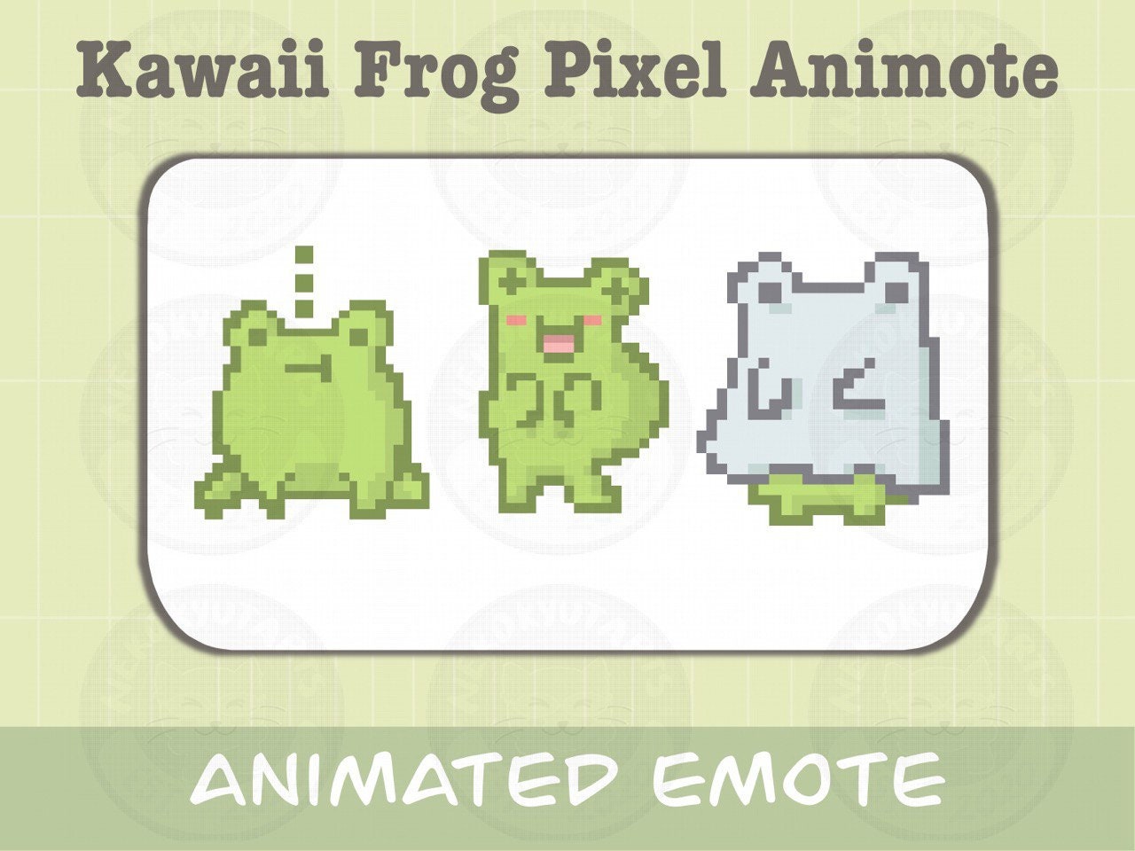 Kawaii Frog ANIMATED EMOTES, Cute Froggy Meme Emote Pack, Twitch Alerts ...