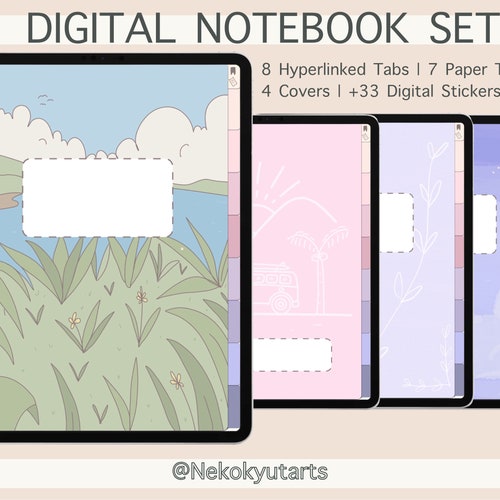 Goodnotes Digital Notebook Notability Portrait Notebook 8 - Etsy