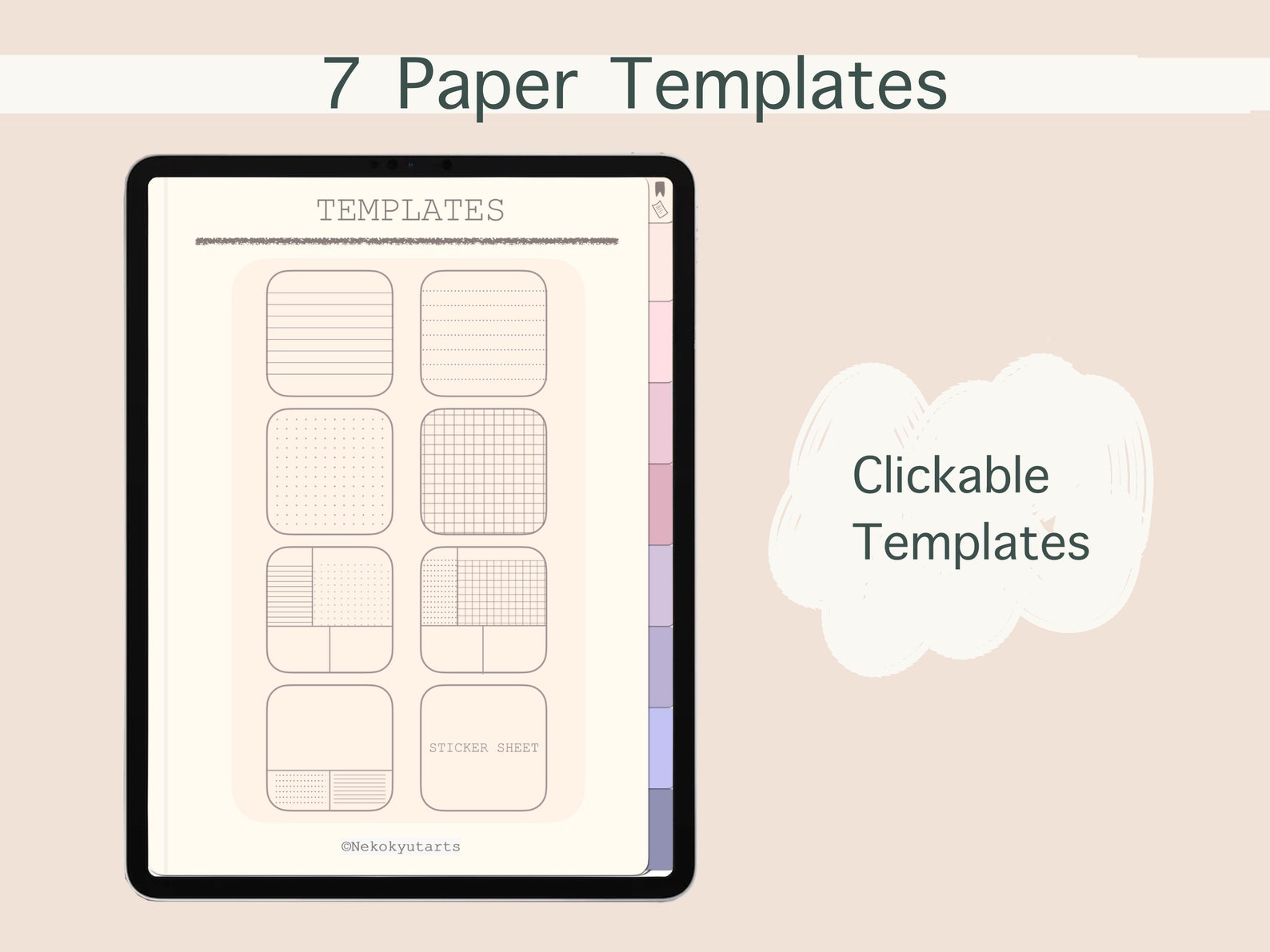Goodnotes Digital Notebook Notability Portrait Notebook 8 | Etsy