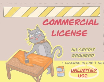 Basic Commercial License for Clip Art And/or Digital Paper Pack ...