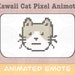 ANIMATED EMOTES Kawaii Meh Cat , Cute Bored Cat Twitch Emote, Twitch ...