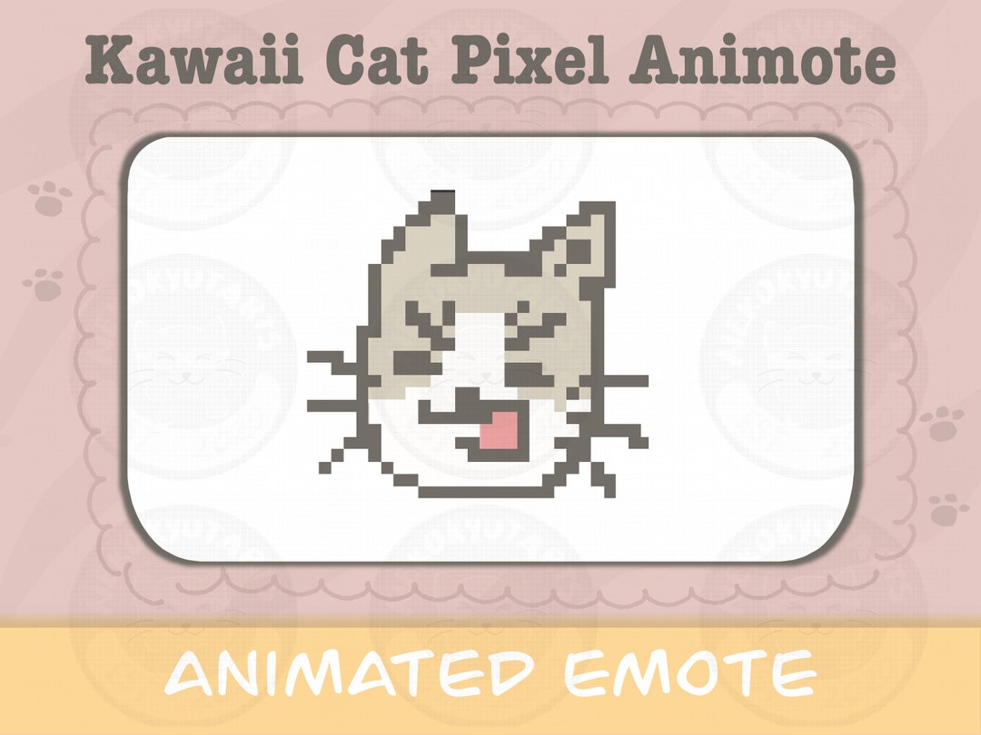 ANIMATED EMOTES Kawaii Angry Cat , Cute Angry Cat Twitch Emote, Twitch ...