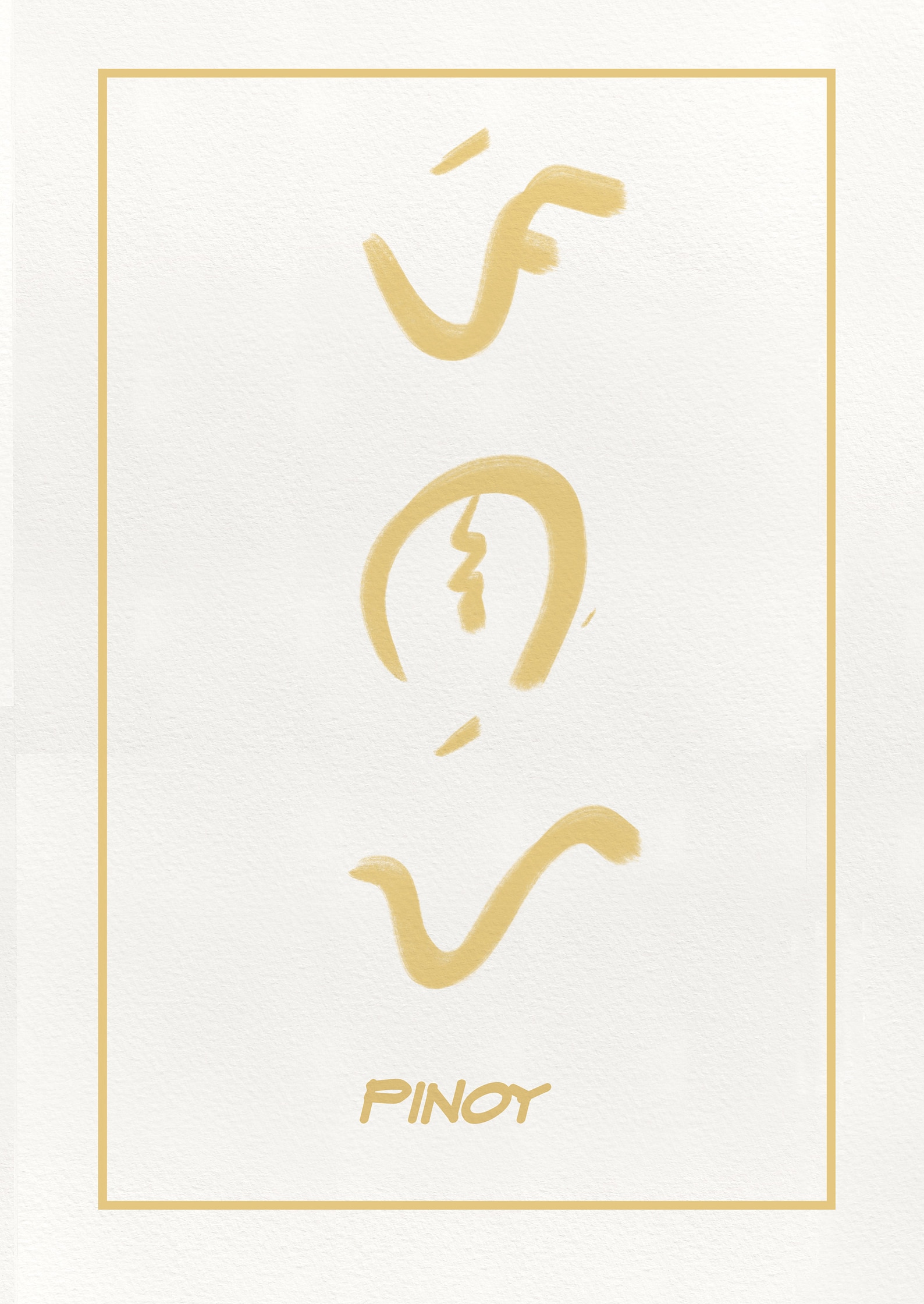 Pinoy, Custom Calligraphy Wall Art, Personalized Hand Written Baybayin ...