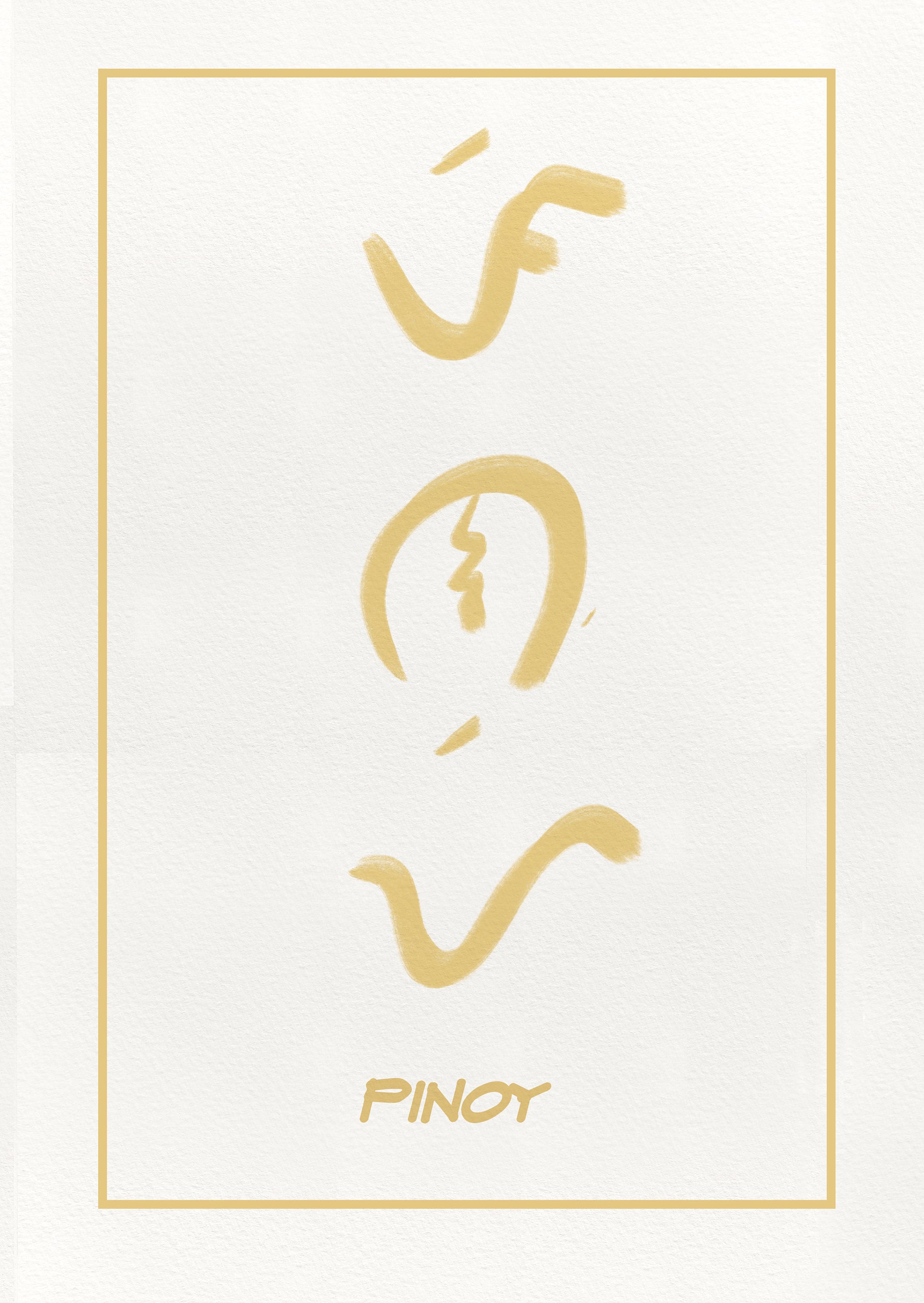 Pinoy, Custom Calligraphy Wall Art, Personalized Hand Written Baybayin ...