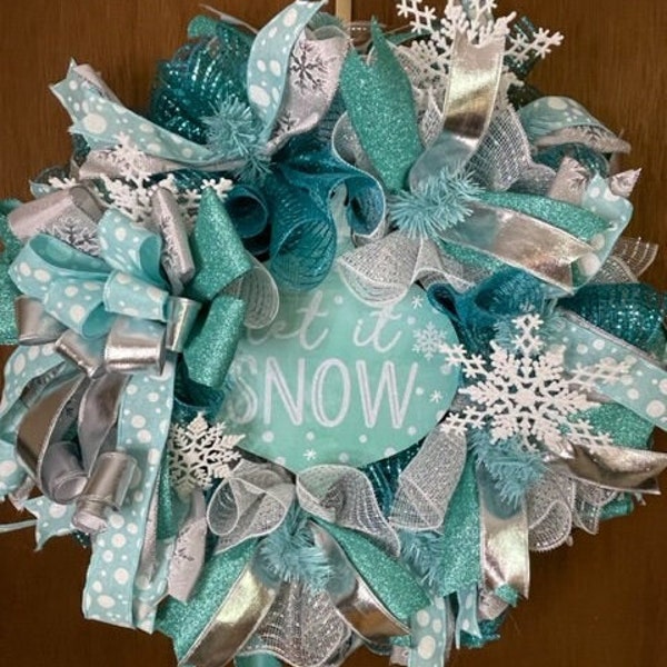 Teal Deco Mesh - Etsy