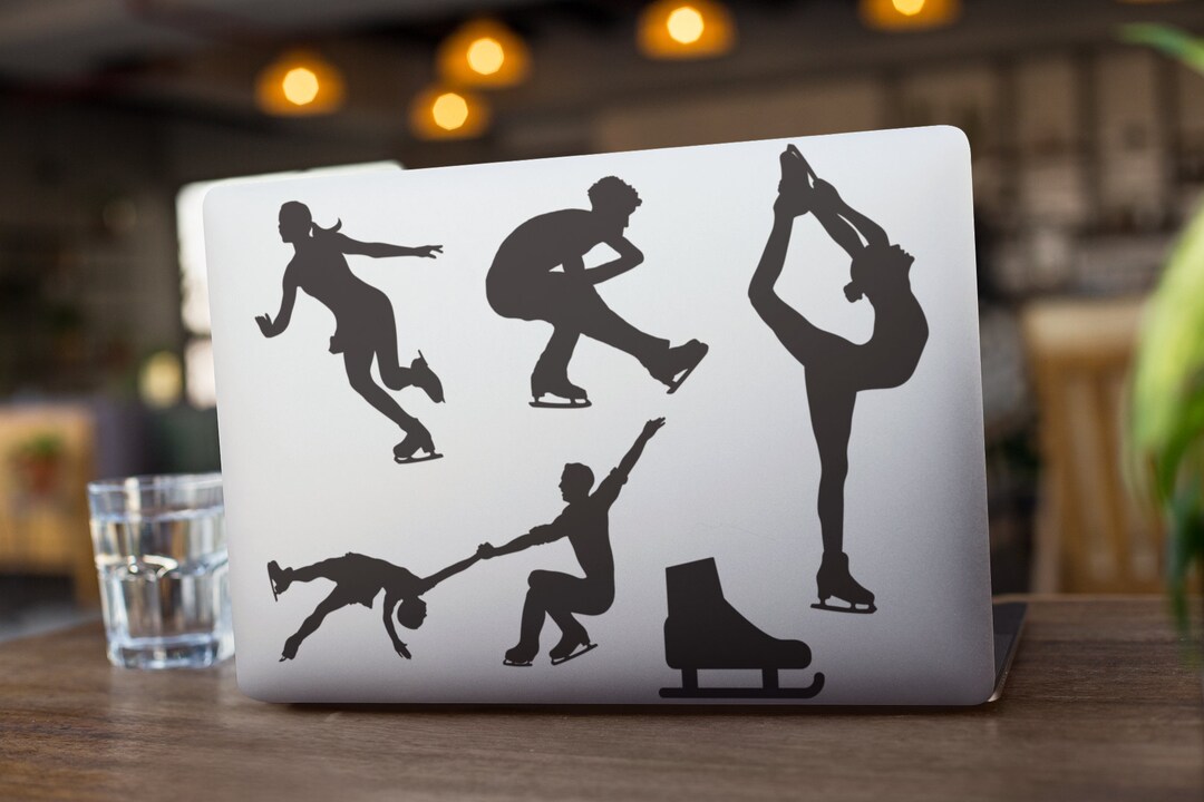 Figure Skating Vinyl Decal for Cars Walls Tumblers Cups Laptops Windows ...