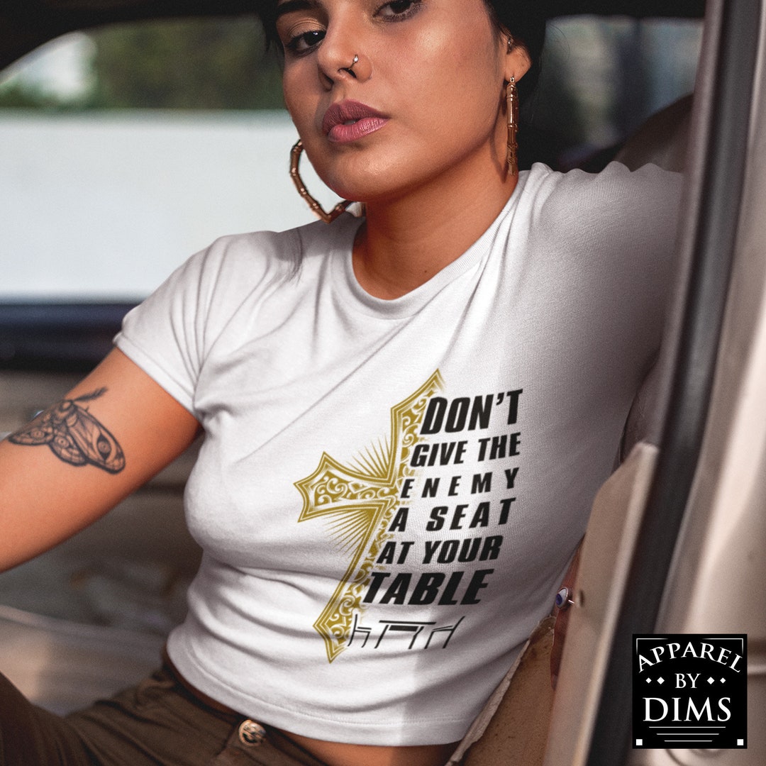 Christian Organic Crop Top, Inspirational Statement, Biblical Insight ...