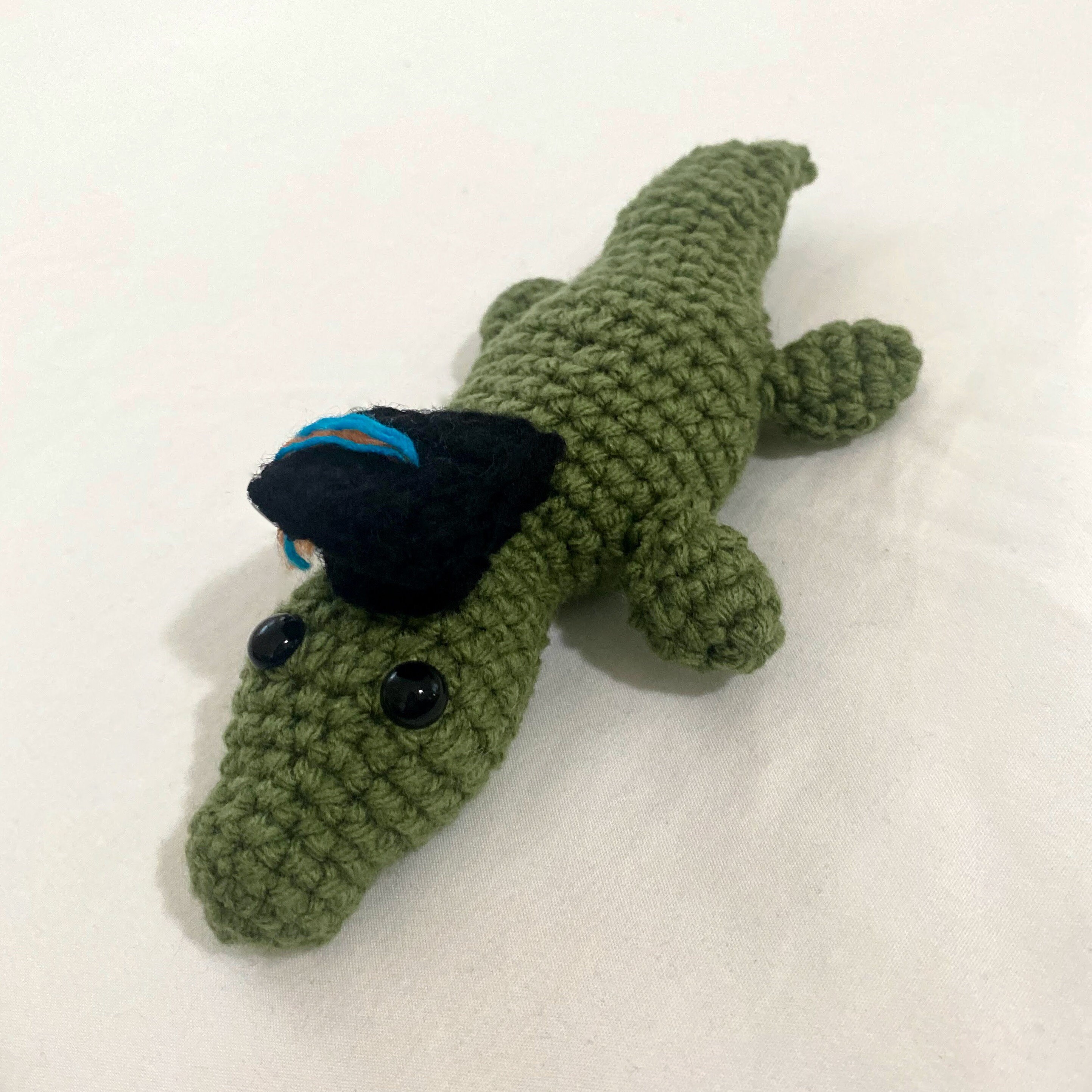 UF Florida Gators Plush Crochet Gator Graduate Gator - Etsy