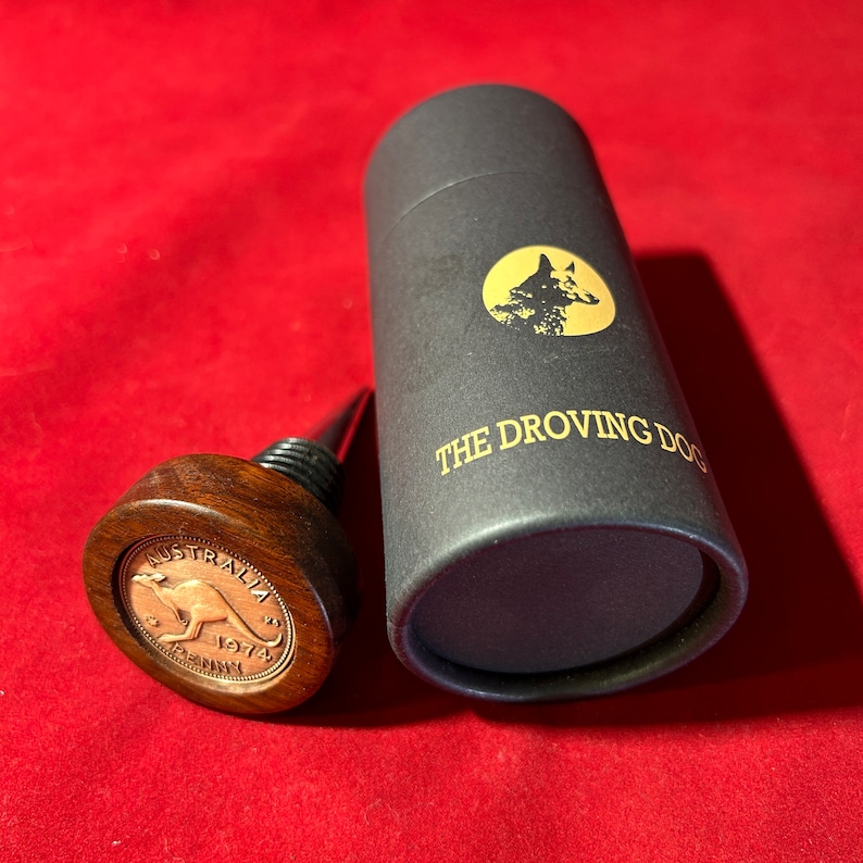 60th Birthday Gift - 1966 Australian Penny Jarrah Wood Wine Bottle ...
