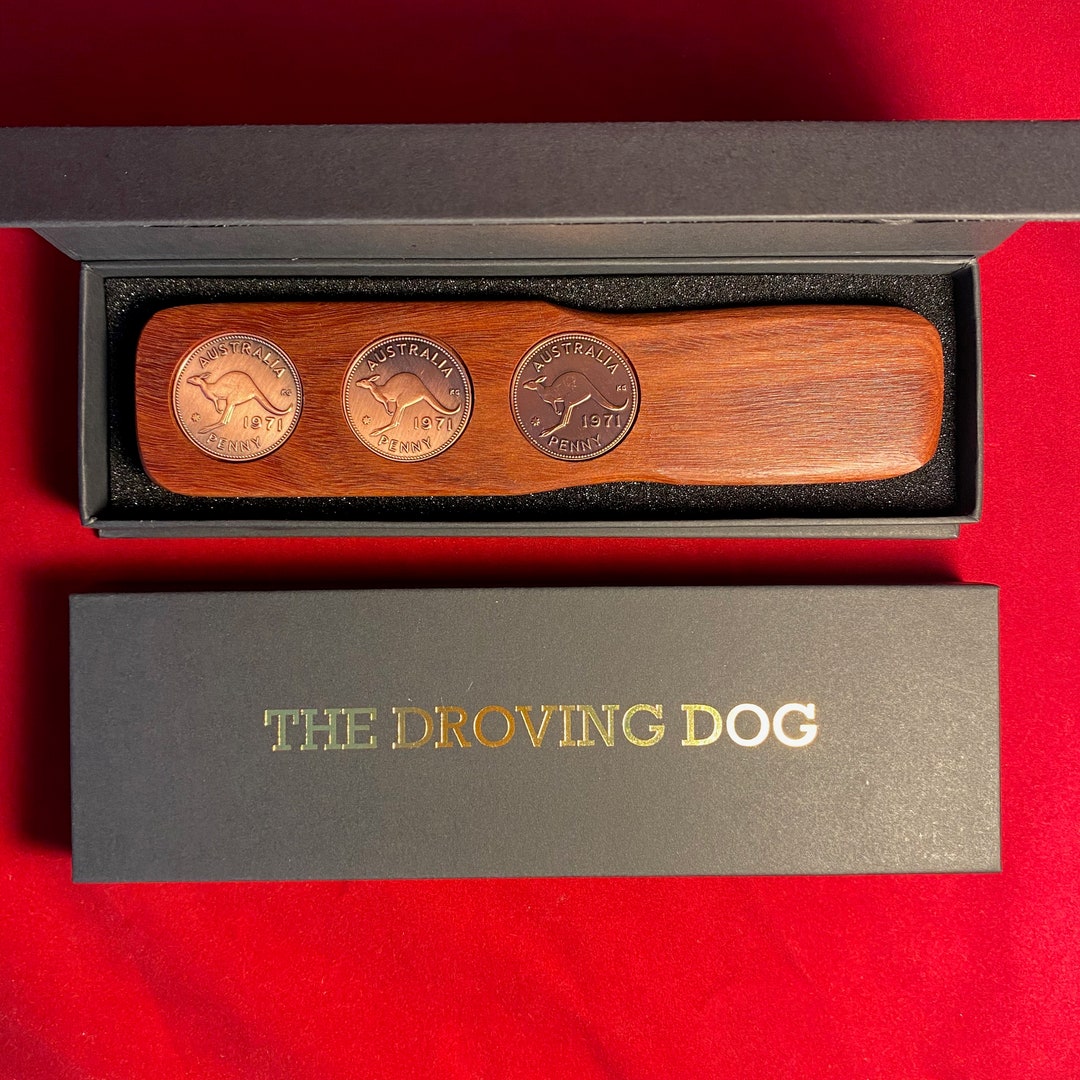 Anzac Day Two-up Game Set Australian Pennies Hardwood Kip and Kangaroo ...